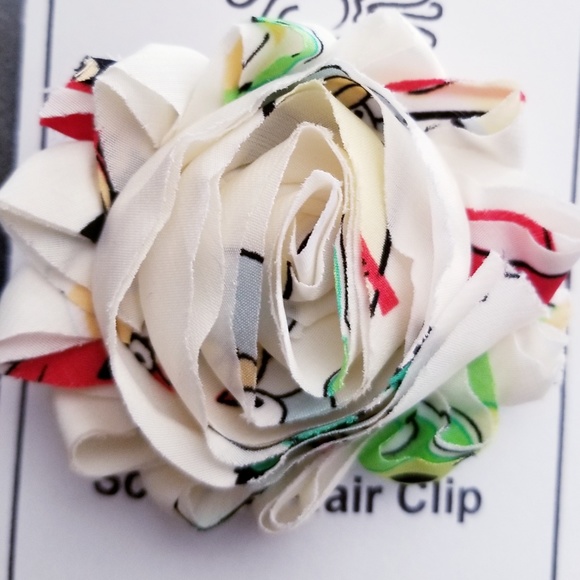 AIR Artsy Accessories | Accessories | Shabby Rose Flower Scarf Clip Or ...
